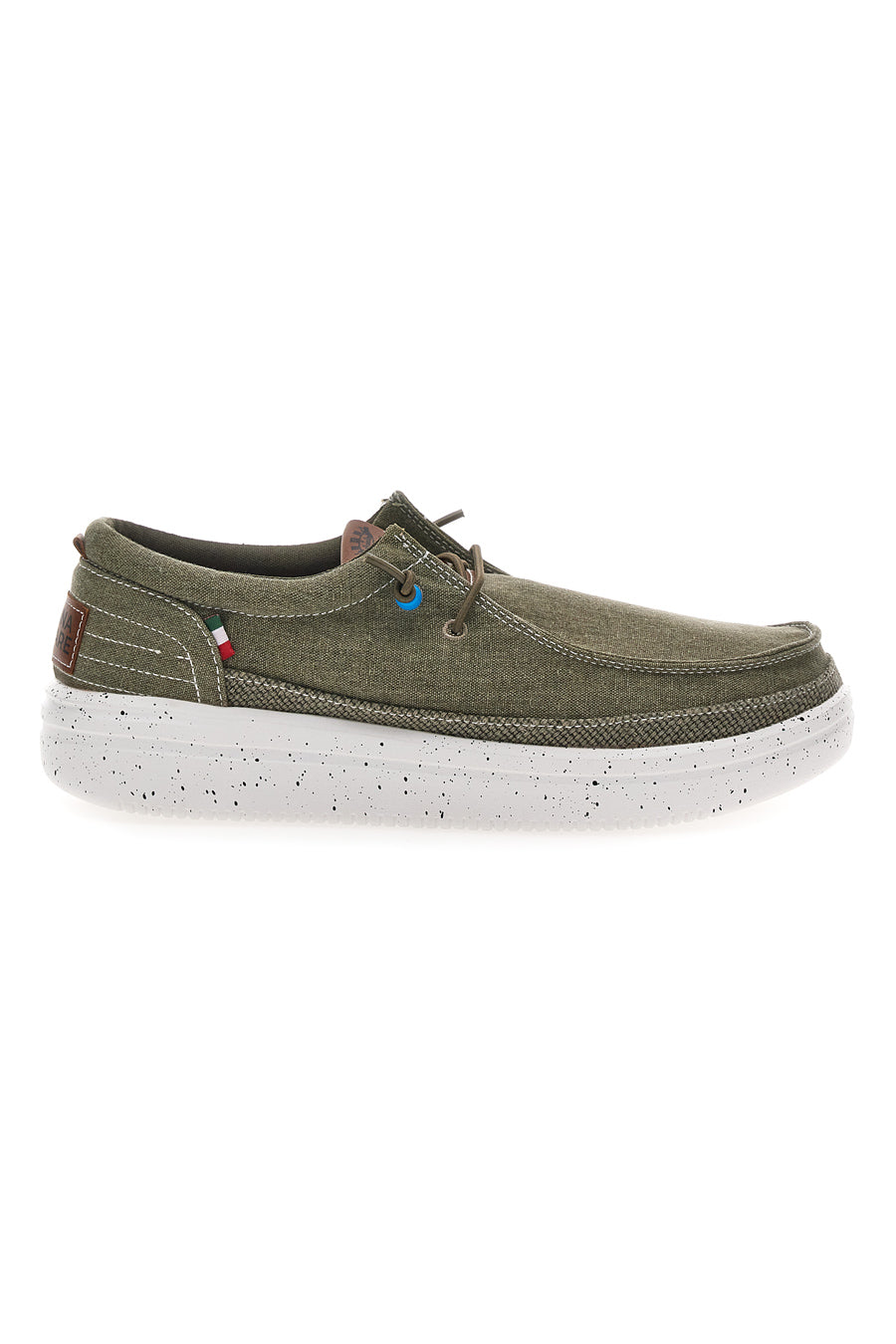 Stringate Verde In Tela Marina Militare MM1701 da Uomo | Pittarello