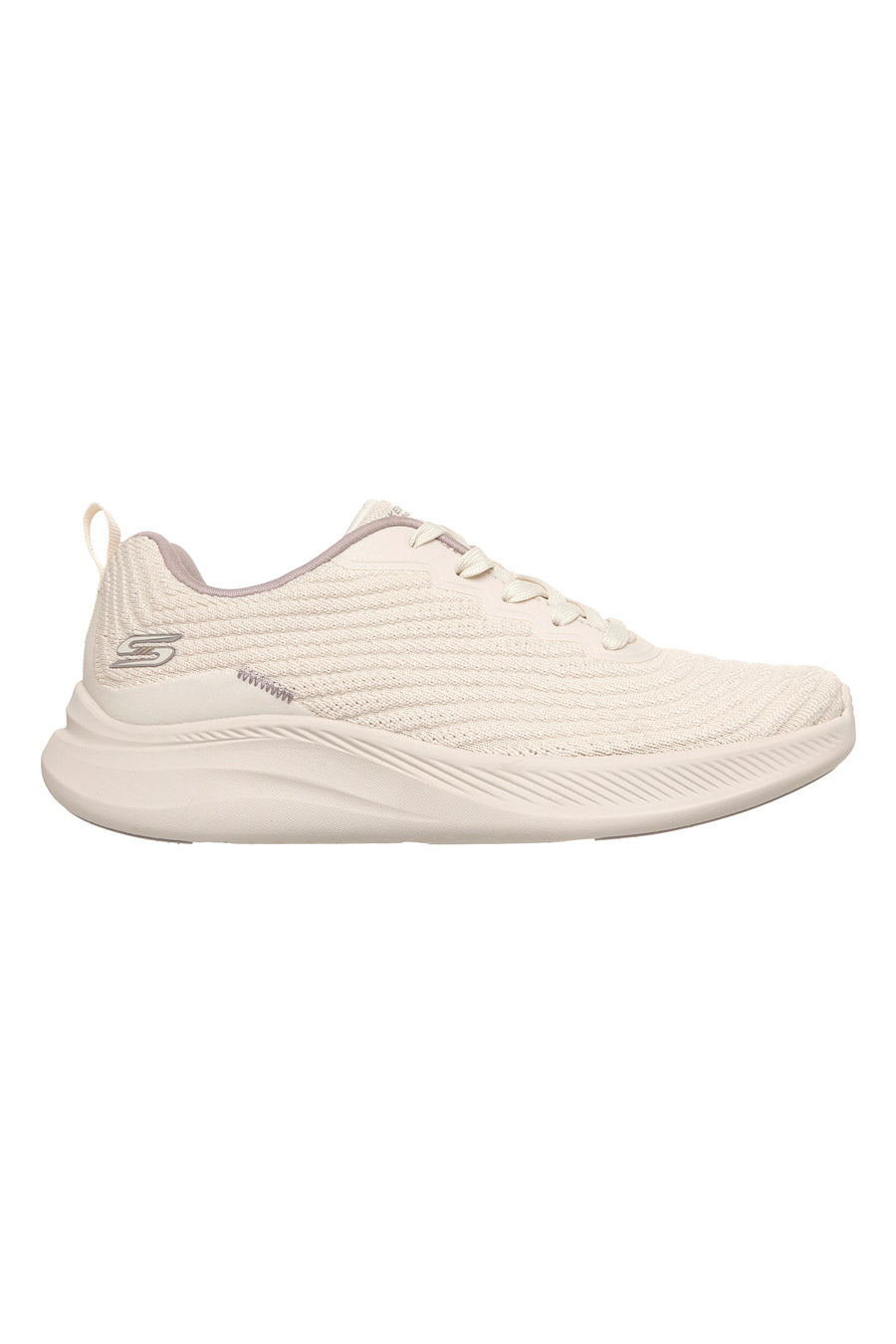 Scarpe sportive bianco memory foam Skechers Bobs moda flex mellow dawn ...