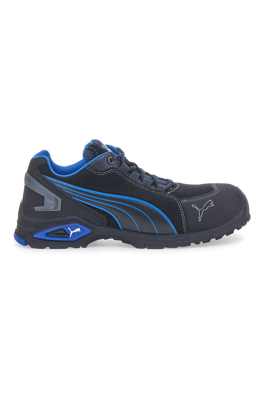 Scarpe antinfortunistiche nere e blu S3L Puma Rio Low Safety da Uomo ...