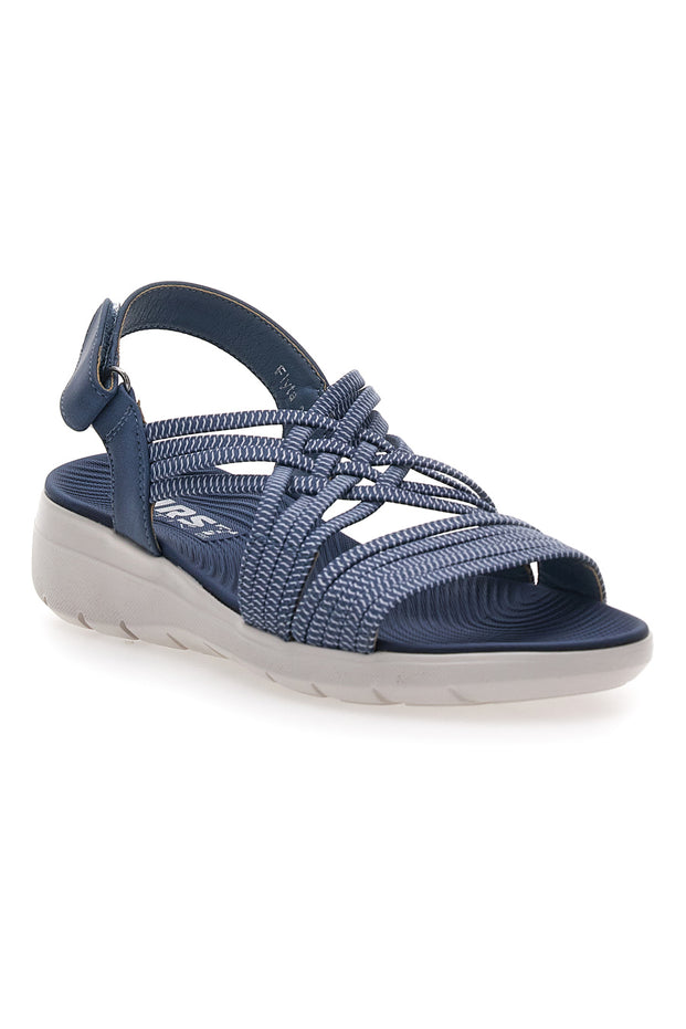 Sandali Jeans Con Tomaia Elastica Effetto Corda Intrecciata THE FIRST ...