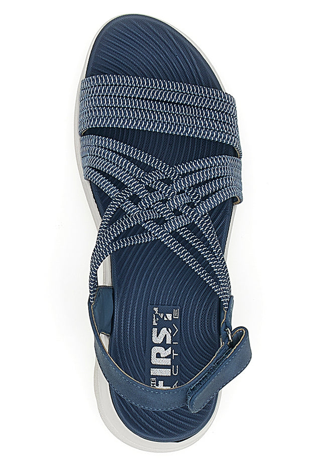 Sandali Jeans Con Tomaia Elastica Effetto Corda Intrecciata THE FIRST ...