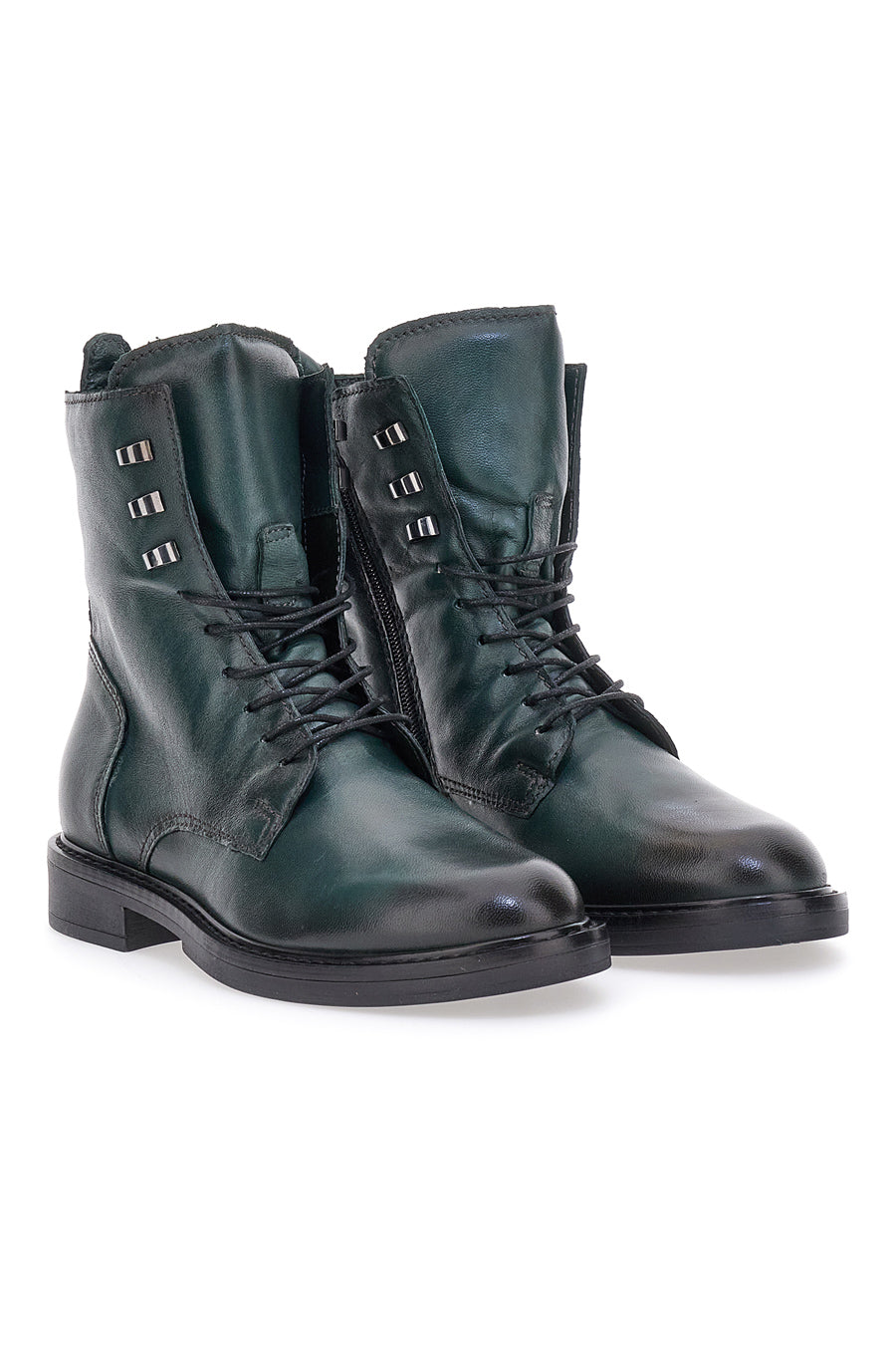 Anfibi Verdi In Vera Pelle Pittarello Must Have T81208 da Donna ...